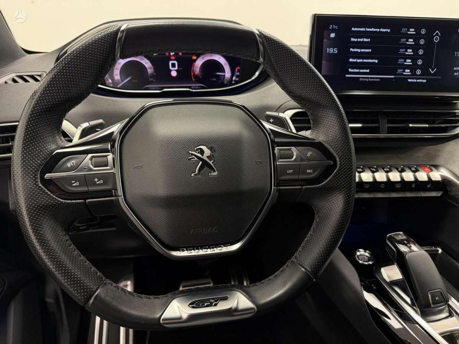 Melns Peugeot 3008 2021 Viļņa, ar dzinēja tilpumu 1.20 L un nobraukumu 151 tūkst. km par 16190 €, foto 12 vietnē AUTOMOTO.COM.LV