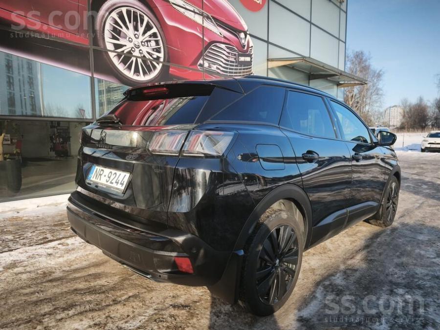 Black Peugeot 3008 2022 in Riga, with an engine capacity of 1.50 L and mileage of 72 thousand km for 20500 €, photo 4 on AUTOMOTO.COM.LV