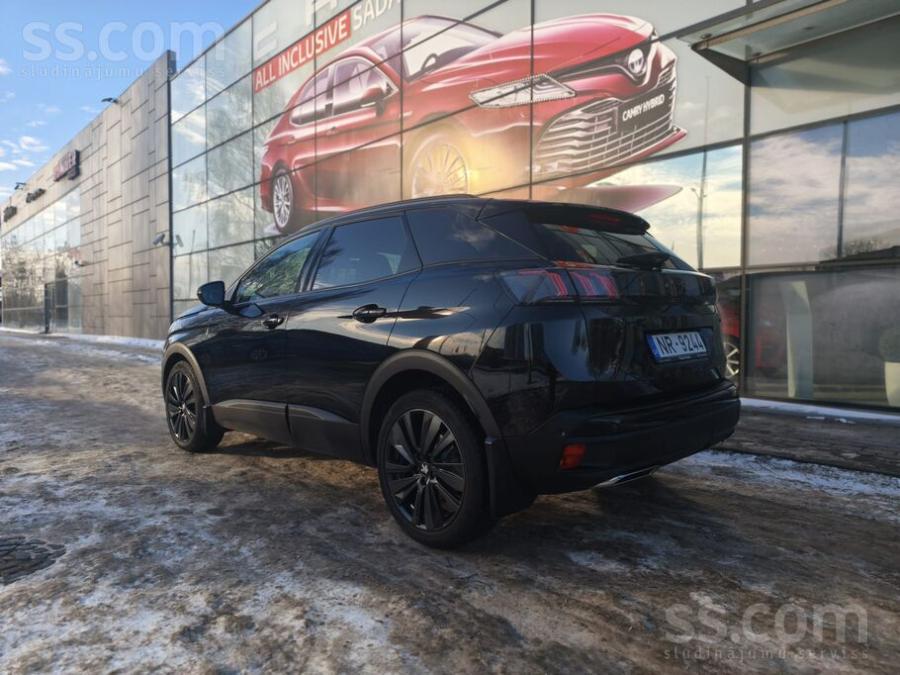 Black Peugeot 3008 2022 in Riga, with an engine capacity of 1.50 L and mileage of 72 thousand km for 20500 €, photo 8 on AUTOMOTO.COM.LV