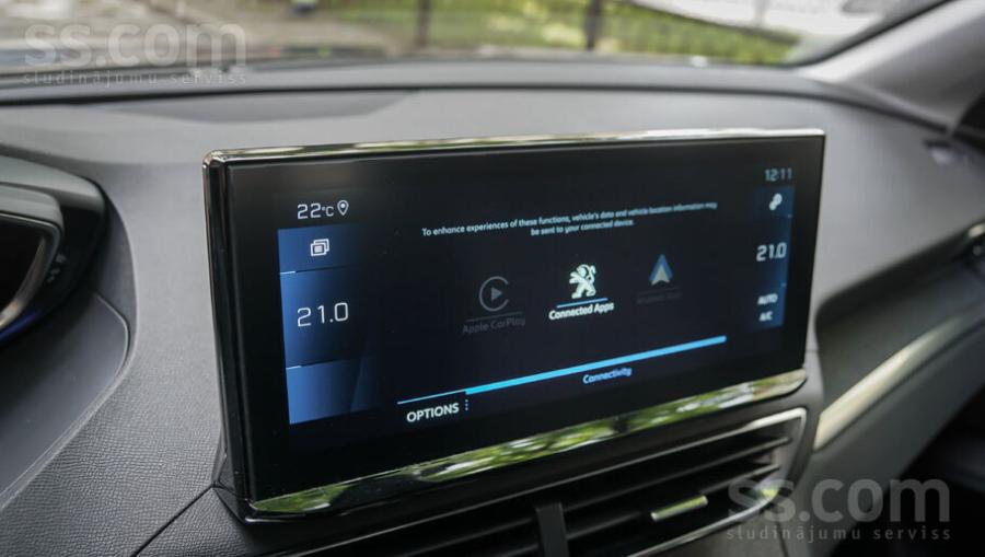 Black Peugeot 3008 2022 in Riga, with an engine capacity of 1.20 L and mileage of 91 thousand km for 16950 €, photo 20 on AUTOMOTO.COM.LV
