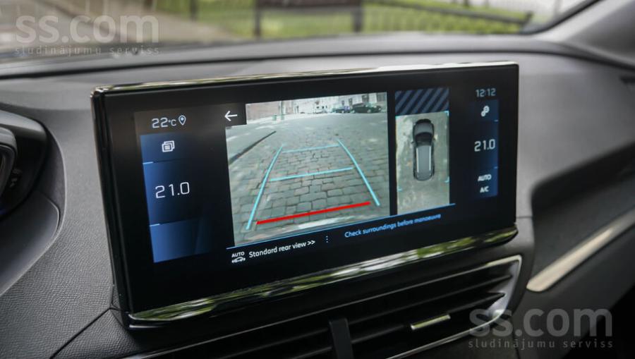 Black Peugeot 3008 2022 in Riga, with an engine capacity of 1.20 L and mileage of 91 thousand km for 16950 €, photo 21 on AUTOMOTO.COM.LV