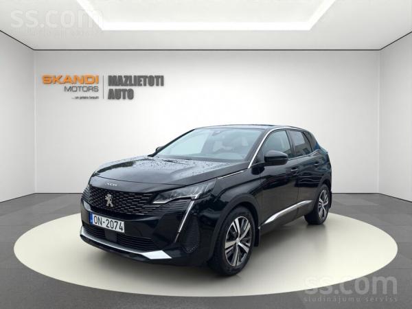 Black Peugeot 3008 2022 in Riga, with an engine capacity of 1.50 L and mileage of 129 thousand km for 16490 €, photo 1 on AUTOMOTO.COM.LV