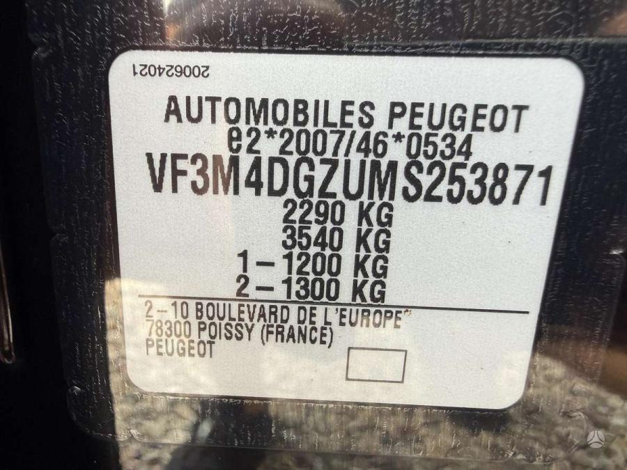 Melns Peugeot 3008 2022 Marijampole, ar dzinēja tilpumu 1.60 L un nobraukumu 133 tūkst. km par 16595 €, foto 46 vietnē AUTOMOTO.COM.LV