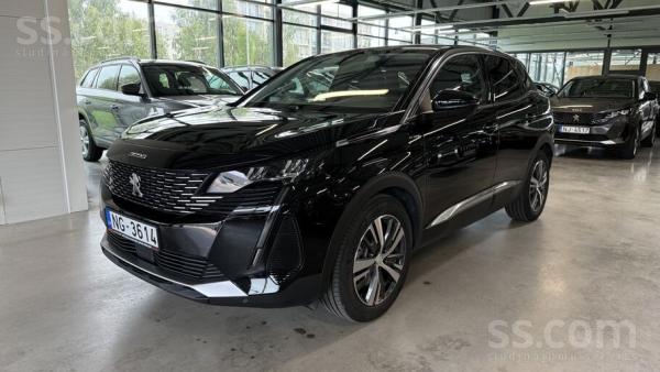 Black Peugeot 3008 2022 in Riga, with an engine capacity of 1.60 L and mileage of 39 thousand km for 19900 €, photo 1 on AUTOMOTO.COM.LV