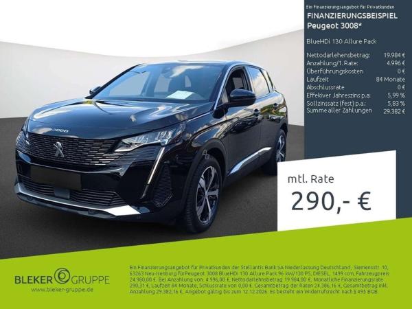 Melns Peugeot 3008 2023 Kauņa, ar dzinēja tilpumu 1.50 L un nobraukumu 32 tūkst. km par 27529 €, foto 1 vietnē AUTOMOTO.COM.LV