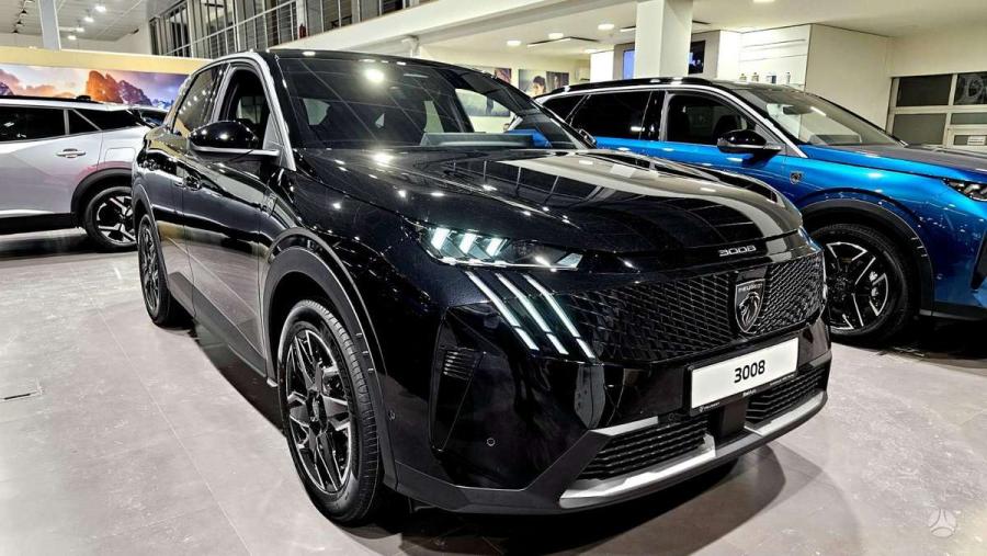 Melns Peugeot 3008 2025 Kauņa, ar dzinēja tilpumu 1.20 L un nobraukumu 3 tūkst. km par 39085 €, foto 6 vietnē AUTOMOTO.COM.LV