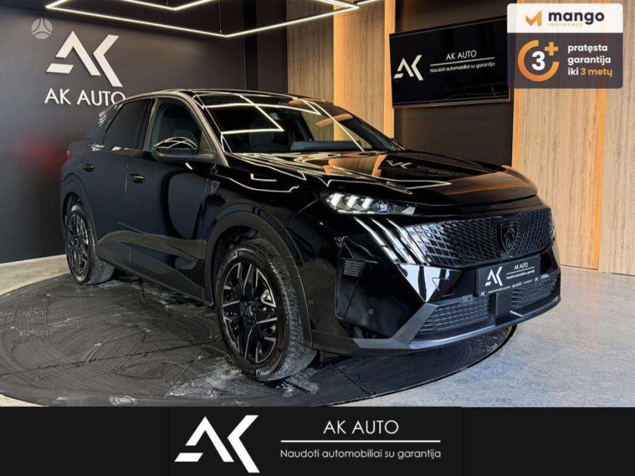 Melns Peugeot 3008 2025 Kauņa, ar dzinēja tilpumu 1.20 L un nobraukumu 14 tūkst. km par 29990 €, foto 1 vietnē AUTOMOTO.COM.LV