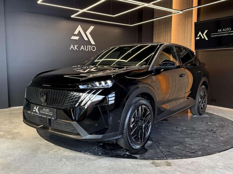 Black Peugeot 3008 2025 in Kaunas, with an engine capacity of 1.20 L and mileage of 14 thousand km for 29990 €, photo 6 on AUTOMOTO.COM.LV