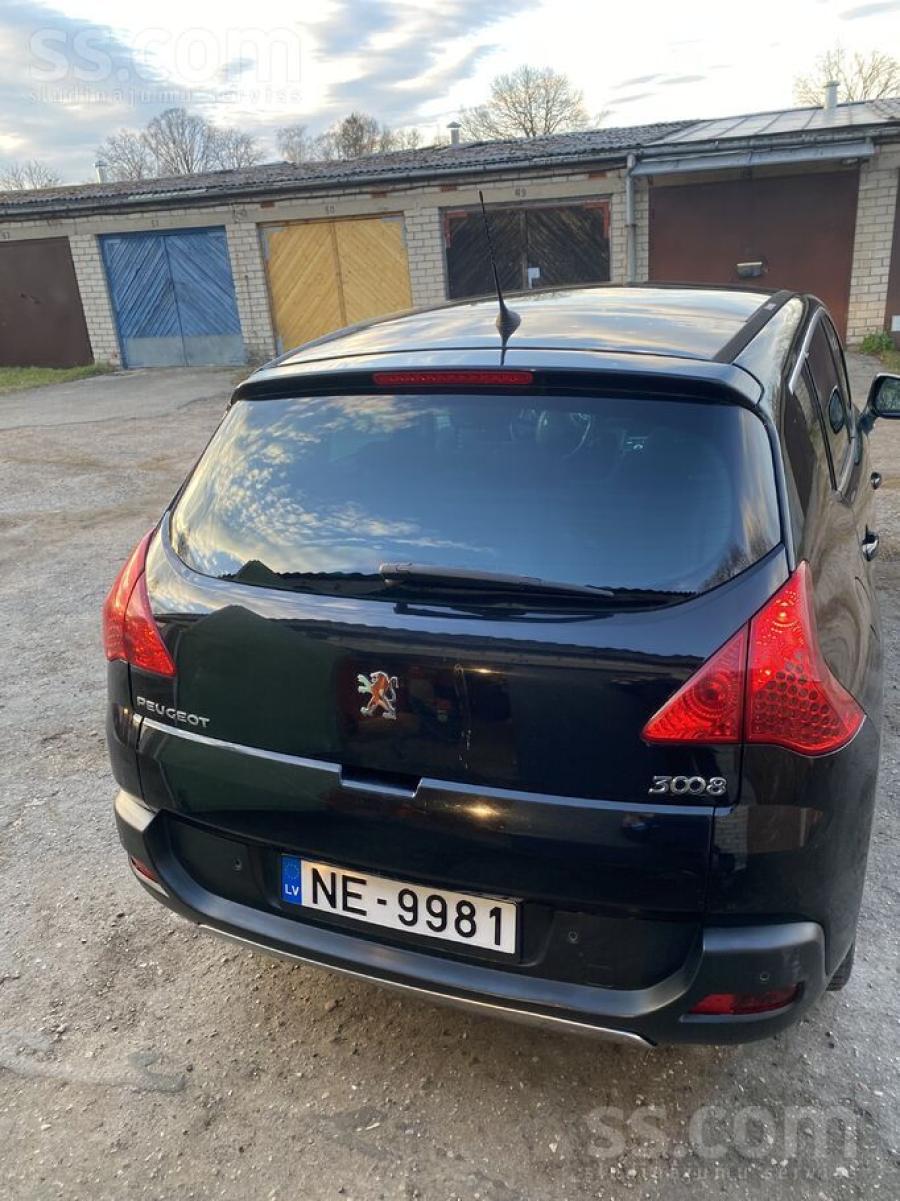 Black Peugeot 3008 2009 in Riga, with an engine capacity of 2.00 L and mileage of 256 thousand km for 3100 €, photo 3 on AUTOMOTO.COM.LV