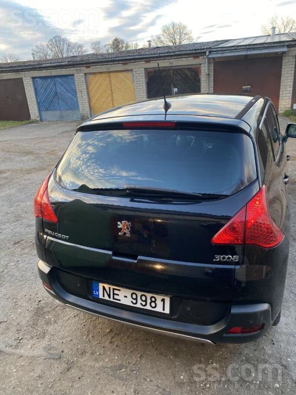 Black Peugeot 3008 2009 in Riga, with an engine capacity of 2.00 L and mileage of 256 thousand km for 3100 €, photo 2 on AUTOMOTO.COM.LV