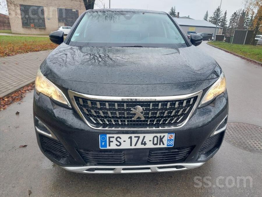 Black Peugeot 3008 2018 in Riga, with an engine capacity of 2.00 L and mileage of 0 thousand km for 12895 €, photo 2 on AUTOMOTO.COM.LV