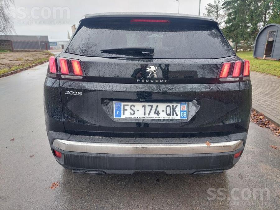 Black Peugeot 3008 2018 in Riga, with an engine capacity of 2.00 L and mileage of 0 thousand km for 12895 €, photo 7 on AUTOMOTO.COM.LV
