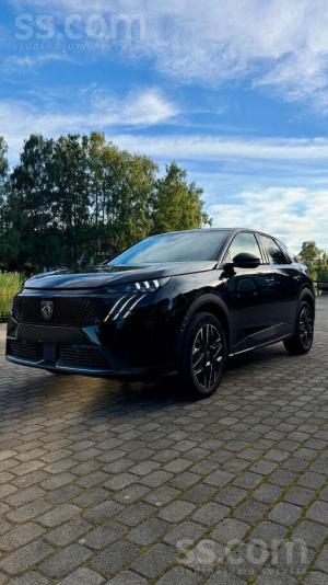 Black Peugeot 3008 2024 in Riga, with an engine capacity of 1.20 L and mileage of 30 thousand km for 257000 €, photo  on AUTOMOTO.COM.LV