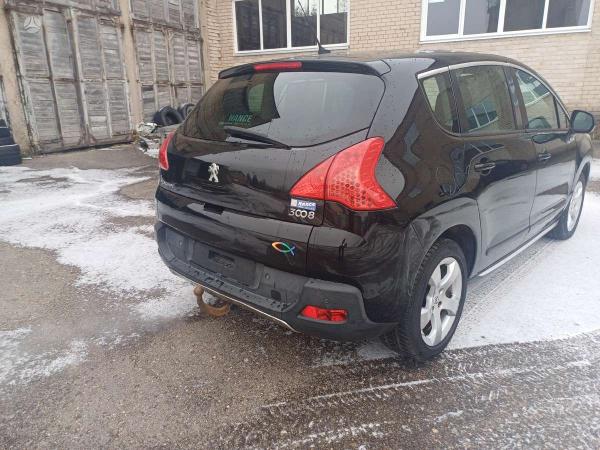 Black Peugeot 3008 2010 in Rokiskis, with an engine capacity of 2.00 L and mileage of 282 thousand km for 3400 €, photo 10 on AUTOMOTO.COM.LV