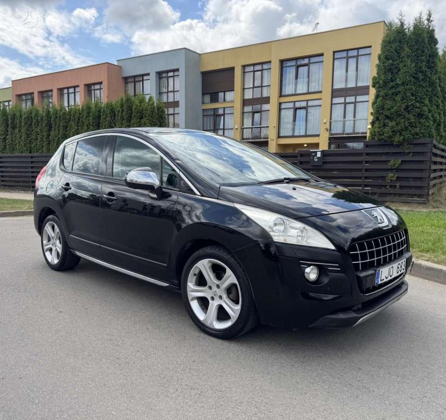 Black Peugeot 3008 2010 in Vilnius, with an engine capacity of 1.56 L and mileage of 312 thousand km for 3350 €, photo 3 on AUTOMOTO.COM.LV