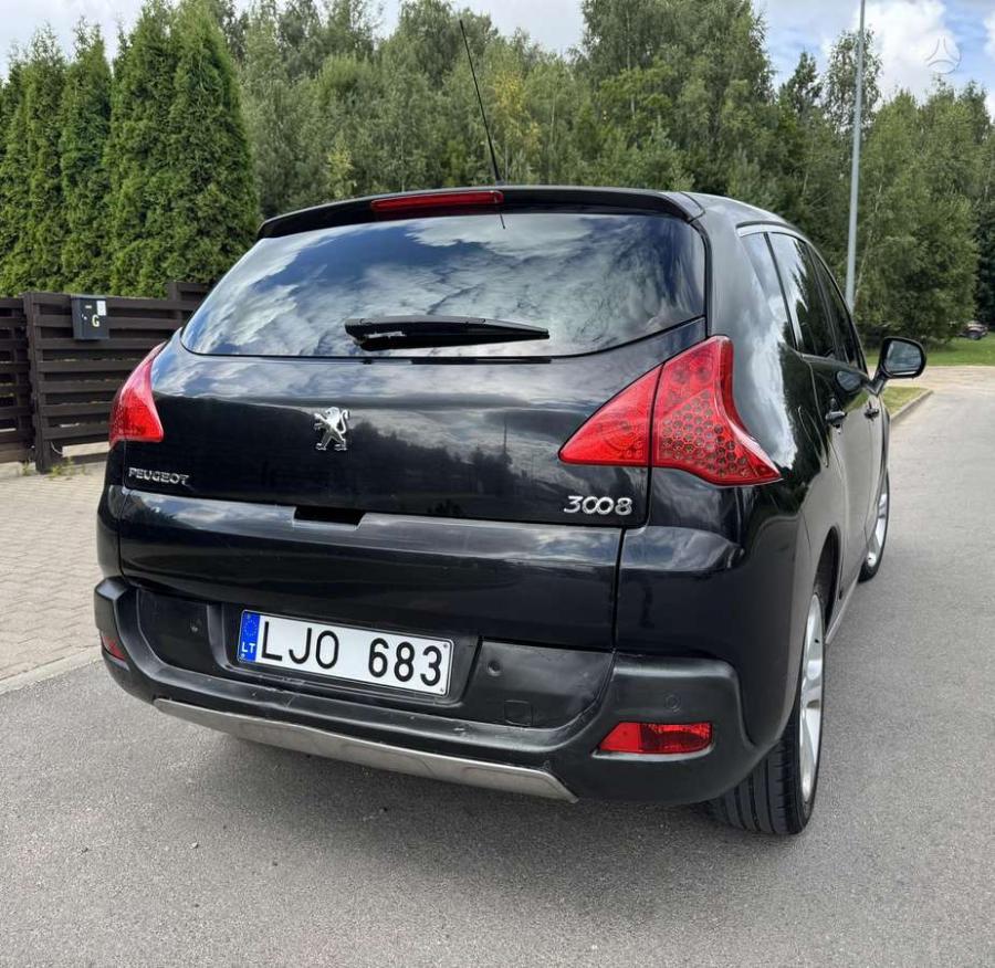 Black Peugeot 3008 2010 in Vilnius, with an engine capacity of 1.56 L and mileage of 312 thousand km for 3350 €, photo 9 on AUTOMOTO.COM.LV