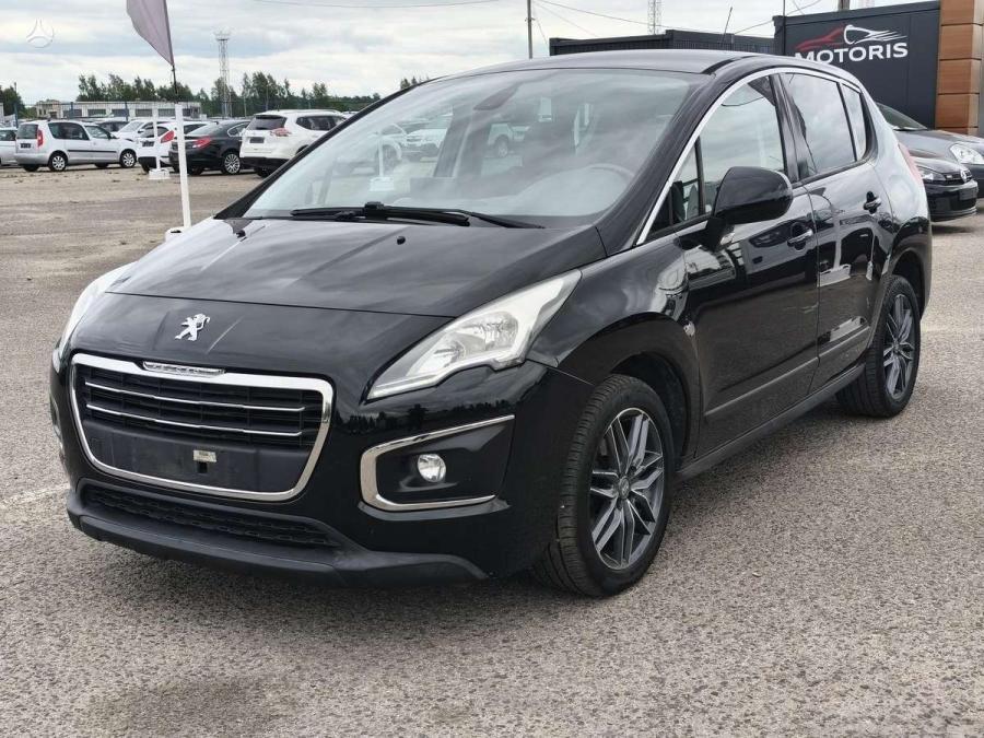 Black Peugeot 3008 2016 in Panevezys, with an engine capacity of 1.56 L and mileage of 200 thousand km for 6300 €, photo 7 on AUTOMOTO.COM.LV