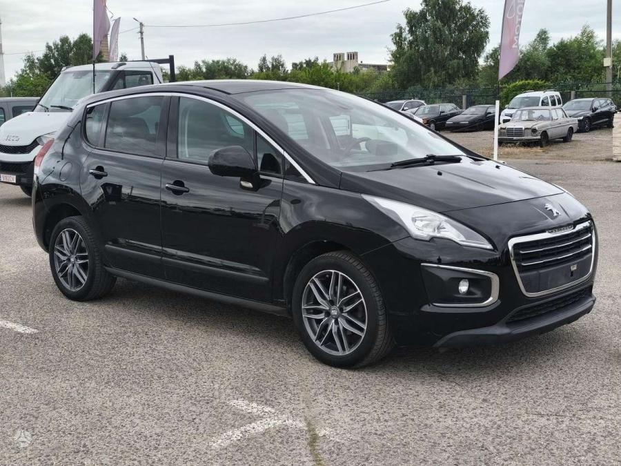 Black Peugeot 3008 2016 in Panevezys, with an engine capacity of 1.56 L and mileage of 200 thousand km for 6300 €, photo 9 on AUTOMOTO.COM.LV