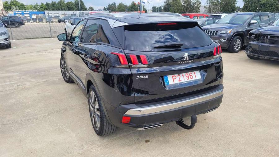 Melns Peugeot 3008 2019 Šauļi, ar dzinēja tilpumu 1.50 L un nobraukumu 129 tūkst. km par 12400 €, foto 5 vietnē AUTOMOTO.COM.LV