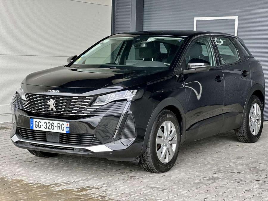 Black Peugeot 3008 2022 in Vilnius, with an engine capacity of 1.50 L and mileage of 176 thousand km for 12935 €, photo 3 on AUTOMOTO.COM.LV