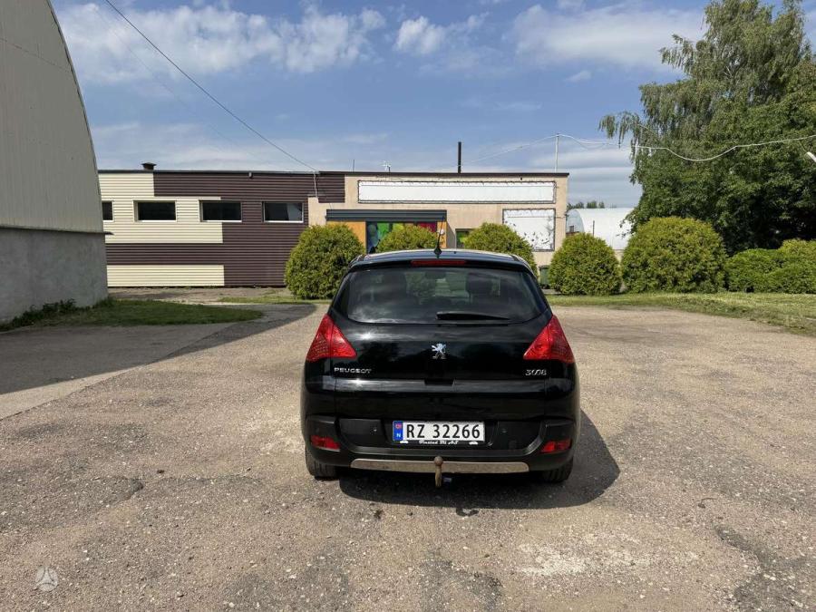 Black Peugeot 3008 2009 in Kaunas, with an engine capacity of 1.60 L and mileage of 284 thousand km for 2150 €, photo 5 on AUTOMOTO.COM.LV