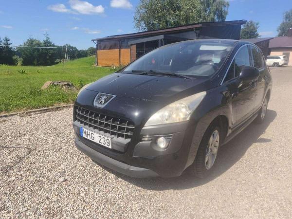 Black Peugeot 3008 2013 in Kaunas, with an engine capacity of 1.56 L and mileage of 230 thousand km for 4500 €, photo 1 on AUTOMOTO.COM.LV