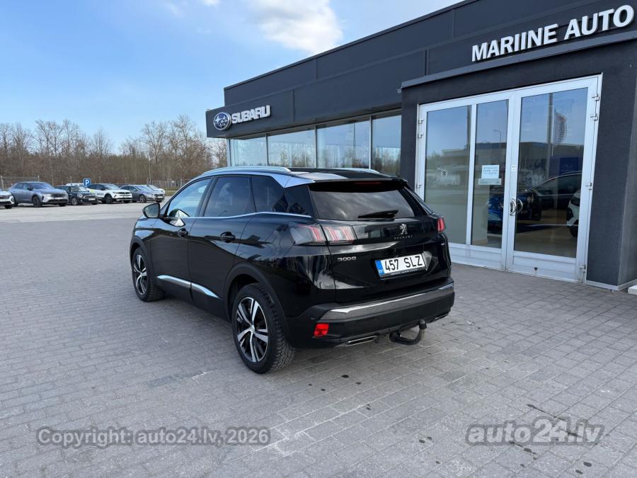 Black Peugeot 3008 2021 in Tallinn, with an engine capacity of 1.50 L and mileage of 90 thousand km for 19900 €, photo 6 on AUTOMOTO.COM.LV