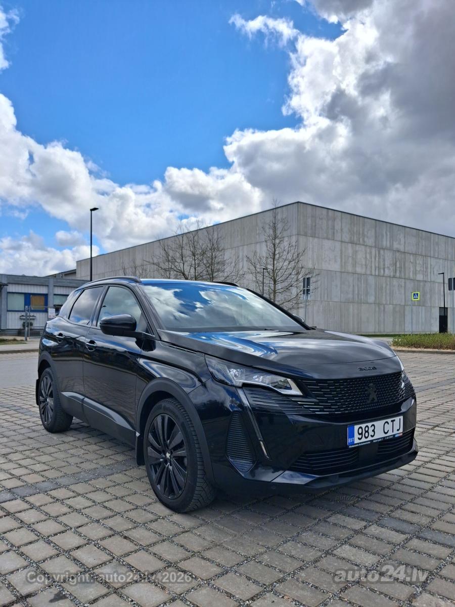 Melns Peugeot 3008 2022 Tartu, ar dzinēja tilpumu 1.20 L un nobraukumu 58 tūkst. km par 23900 €, foto 1 vietnē AUTOMOTO.COM.LV