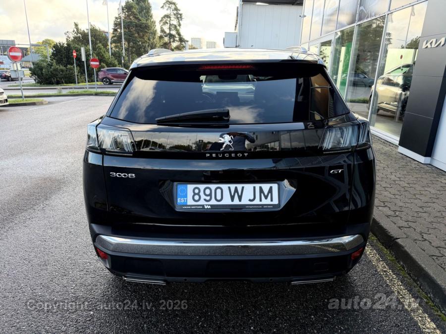 Melns Peugeot 3008 2023 Tallina, ar dzinēja tilpumu 1.20 L un nobraukumu 58 tūkst. km par 21900 €, foto 4 vietnē AUTOMOTO.COM.LV