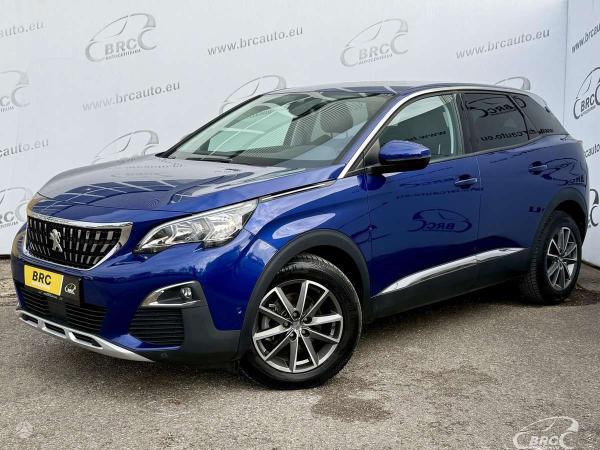 Blue Peugeot 3008 2017 in Klaipeda, with an engine capacity of 1.20 L and mileage of 106 thousand km for 11100 €, photo 1 on AUTOMOTO.COM.LV