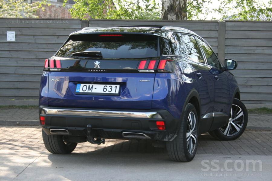 Zils Peugeot 3008 2017 Jelgava, ar dzinēja tilpumu 1.20 L un nobraukumu 150 tūkst. km par 12775 €, foto 8 vietnē AUTOMOTO.COM.LV