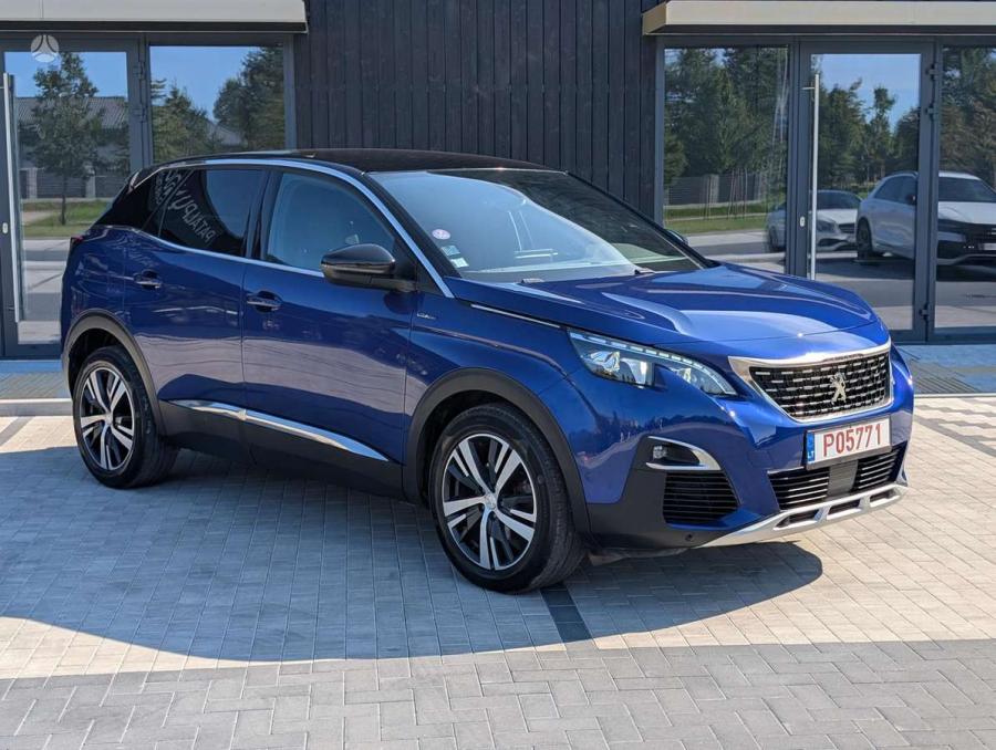 Blue Peugeot 3008 2017 in Siauliai, with an engine capacity of 1.20 L and mileage of 117 thousand km for 13300 €, photo 4 on AUTOMOTO.COM.LV
