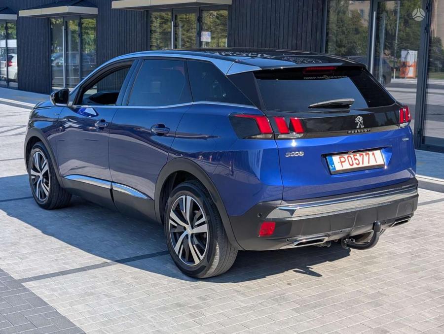 Blue Peugeot 3008 2017 in Siauliai, with an engine capacity of 1.20 L and mileage of 117 thousand km for 13300 €, photo 8 on AUTOMOTO.COM.LV