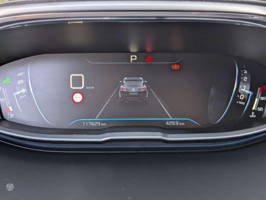 Blue Peugeot 3008 2017 in Siauliai, with an engine capacity of 1.20 L and mileage of 117 thousand km for 13300 €, photo 15 on AUTOMOTO.COM.LV
