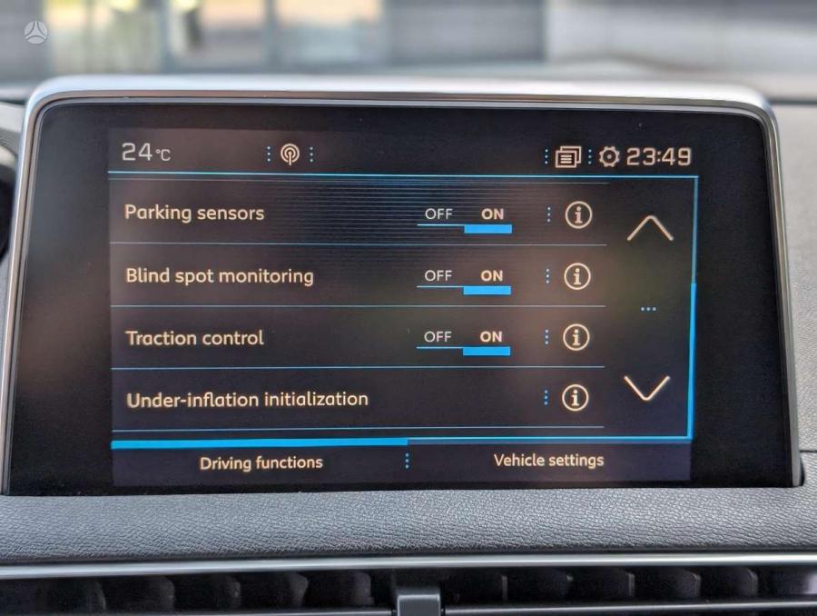 Blue Peugeot 3008 2017 in Siauliai, with an engine capacity of 1.20 L and mileage of 117 thousand km for 13300 €, photo 24 on AUTOMOTO.COM.LV
