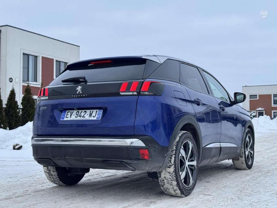 Blue Peugeot 3008 2018 in Klaipeda, with an engine capacity of 1.20 L and mileage of 160 thousand km for 9900 €, photo 13 on AUTOMOTO.COM.LV