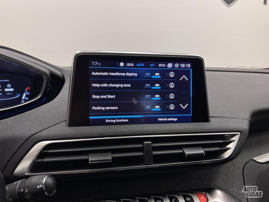 Zils Peugeot 3008 2018 Viļņa, ar dzinēja tilpumu 1.60 L un nobraukumu 101 tūkst. km par 15490 €, foto 23 vietnē AUTOMOTO.COM.LV