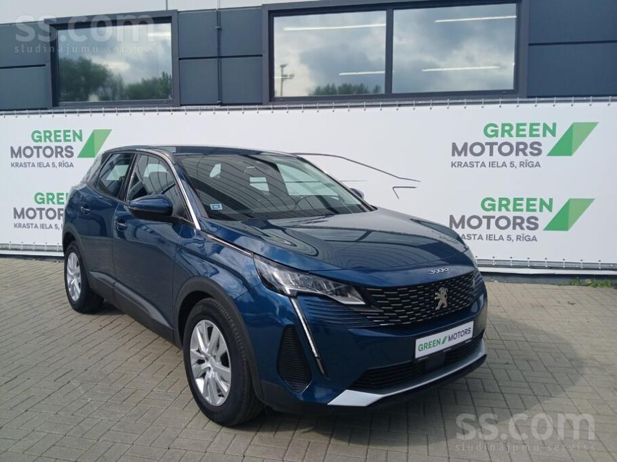 Blue Peugeot 3008 2021 in Riga, with an engine capacity of 1.20 L and mileage of 64 thousand km for 19800 €, photo 3 on AUTOMOTO.COM.LV