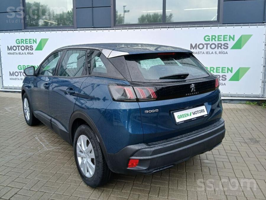 Blue Peugeot 3008 2021 in Riga, with an engine capacity of 1.20 L and mileage of 64 thousand km for 19800 €, photo 5 on AUTOMOTO.COM.LV