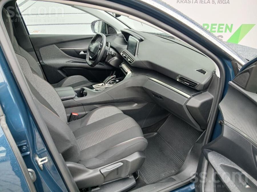 Blue Peugeot 3008 2021 in Riga, with an engine capacity of 1.20 L and mileage of 64 thousand km for 19800 €, photo 15 on AUTOMOTO.COM.LV