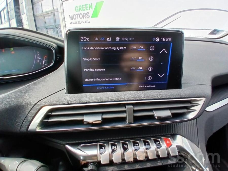 Blue Peugeot 3008 2021 in Riga, with an engine capacity of 1.20 L and mileage of 64 thousand km for 19800 €, photo 27 on AUTOMOTO.COM.LV