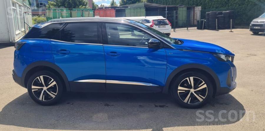 Blue Peugeot 3008 2021 in Jelgava, with an engine capacity of 1.50 L and mileage of 0 thousand km for 15490 €, photo 5 on AUTOMOTO.COM.LV