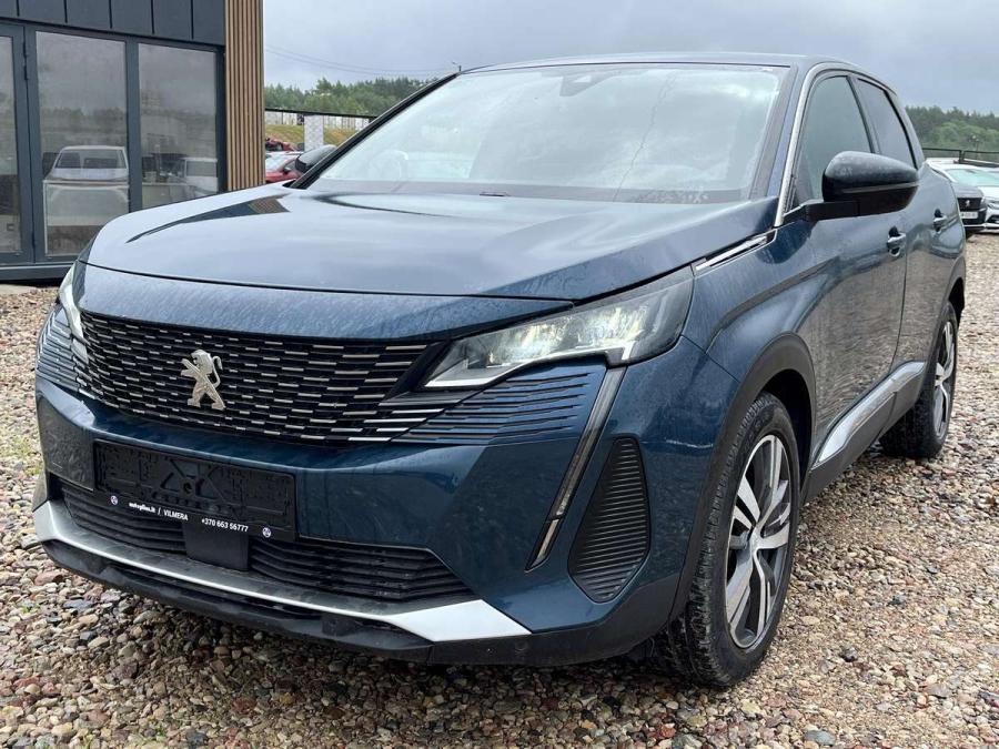 Blue Peugeot 3008 2021 in Vilnius, with an engine capacity of 1.50 L and mileage of 152 thousand km for 13673 €, photo 1 on AUTOMOTO.COM.LV