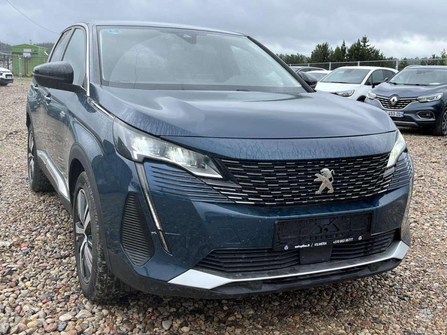 Blue Peugeot 3008 2021 in Vilnius, with an engine capacity of 1.50 L and mileage of 152 thousand km for 13673 €, photo 3 on AUTOMOTO.COM.LV