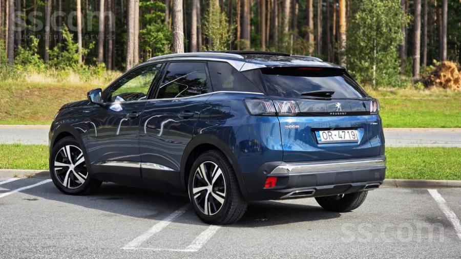 Blue Peugeot 3008 2021 in Riga, with an engine capacity of 1.60 L and mileage of 115 thousand km for 20490 €, photo 4 on AUTOMOTO.COM.LV