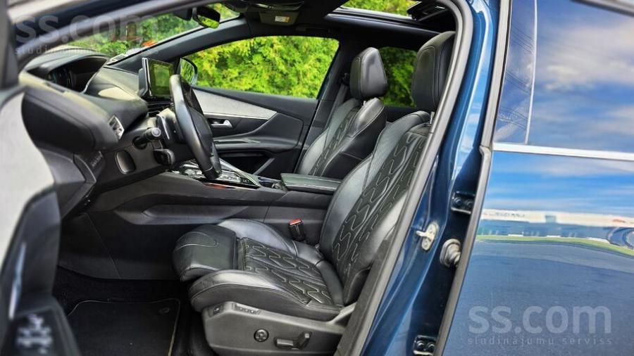 Blue Peugeot 3008 2021 in Riga, with an engine capacity of 1.60 L and mileage of 115 thousand km for 20490 €, photo 10 on AUTOMOTO.COM.LV