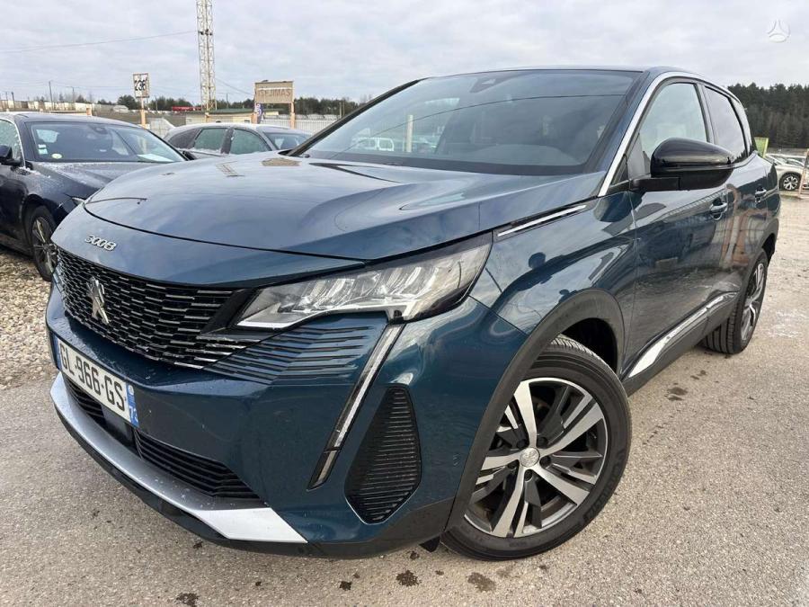 Zils Peugeot 3008 2022 Viļņa, ar dzinēja tilpumu 1.20 L un nobraukumu 129 tūkst. km par 15729 €, foto 1 vietnē AUTOMOTO.COM.LV