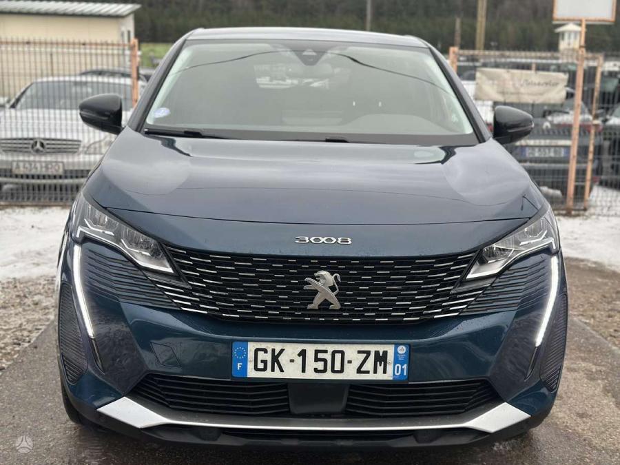 Zils Peugeot 3008 2022 Viļņa, ar dzinēja tilpumu 1.20 L un nobraukumu 176 tūkst. km par 15729 €, foto 2 vietnē AUTOMOTO.COM.LV