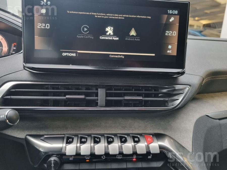 Blue Peugeot 3008 2022 in Riga, with an engine capacity of 1.50 L and mileage of 69 thousand km for 22400 €, photo 13 on AUTOMOTO.COM.LV
