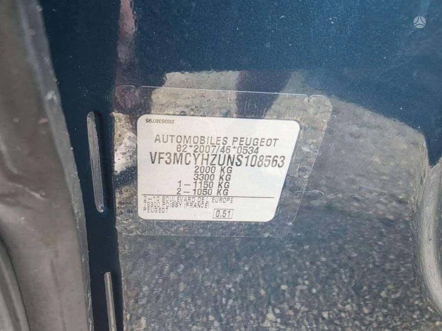 Синий Пежо 3008 2022 в Вильнюс, объемом двигателя 1.50 л и пробегом 149 тыс. км за 16093 €, фото 21 на AUTOMOTO.COM.LV